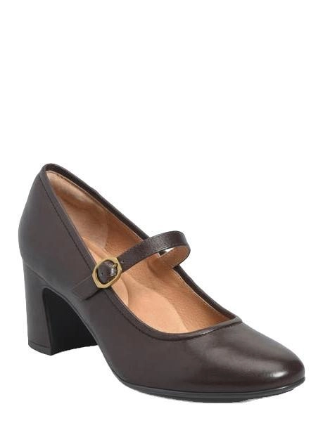 SOFFT Adelaide Mary Jane Block Heel Pumps - Chocolate