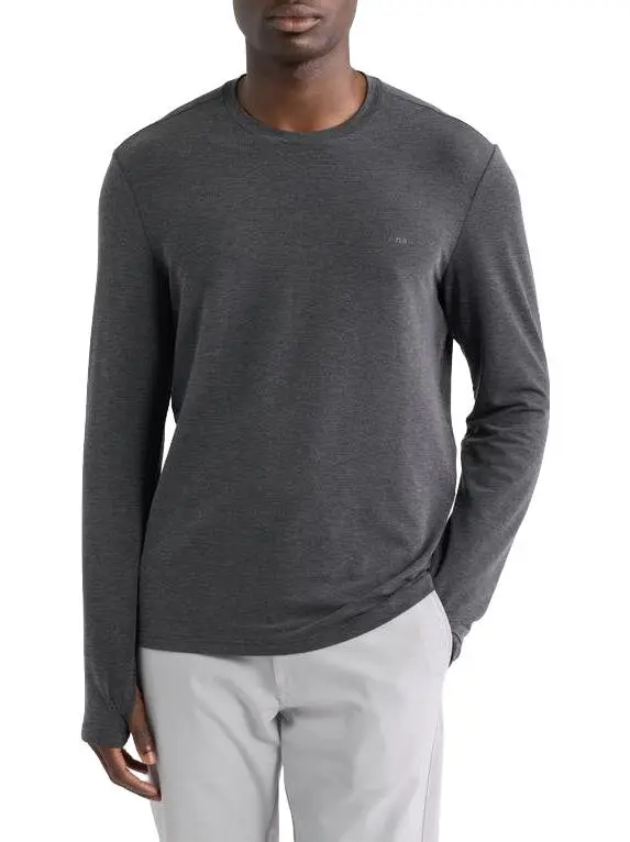 Prana Tolmie Tech Performance Long Sleeve T-shirt - Shadow Heather