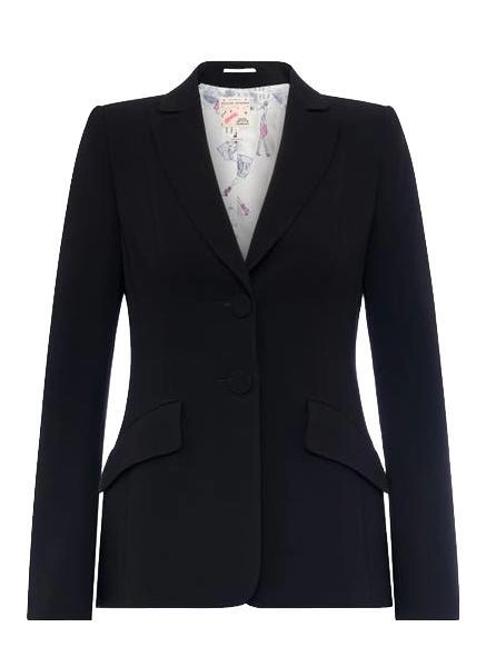 MAISON COMMON Classic Blazer With Sharp Shoulders - Black