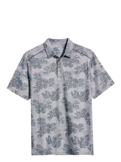 Tommy Bahama Emfielder Hibiscus Springs Floral Islandzone® Polo - Black