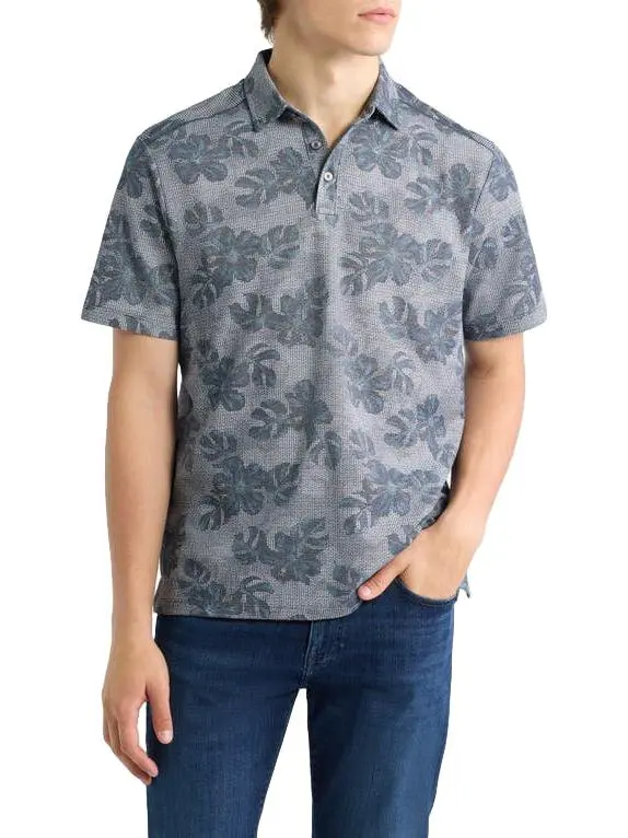 Tommy Bahama Emfielder Hibiscus Springs Floral Islandzone® Polo - Black