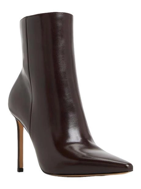 Aldo Guavaberry Pointed Toe Stiletto Ankle Boot - Dark Brown