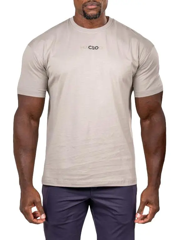MACEOO Marthyr Logo Graphic T-shirt - Grey