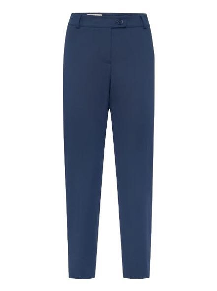 MAISON COMMON Signature Essential Straight Cotton Stretch Pants - Navy