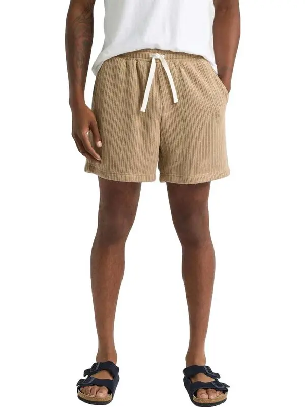 RIZORT Hunter Knit Drawstring Shorts - Sand