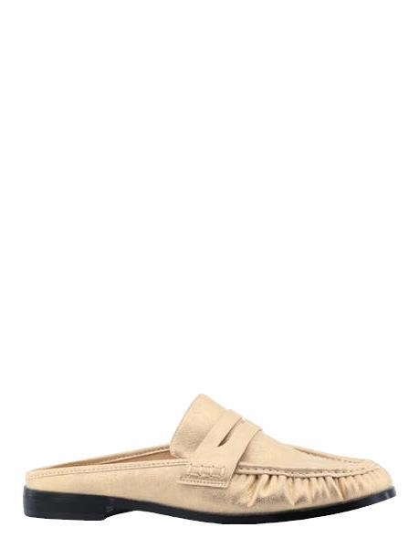 SHU SHOP Tuscany Flat Mule - Gold