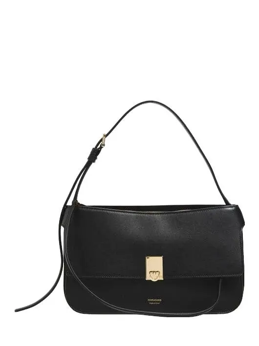 FERRAGAMO Extrasmall Cara Shoulder Bag - Nero