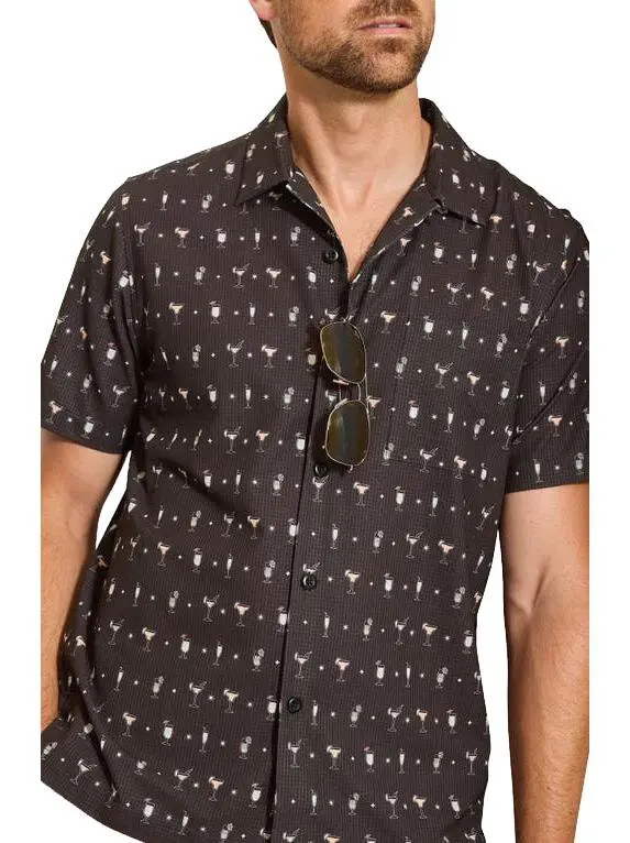 Tommy Bahama Bahama Coast Cocktail Conga Print Button-up Shirt - Tapenade
