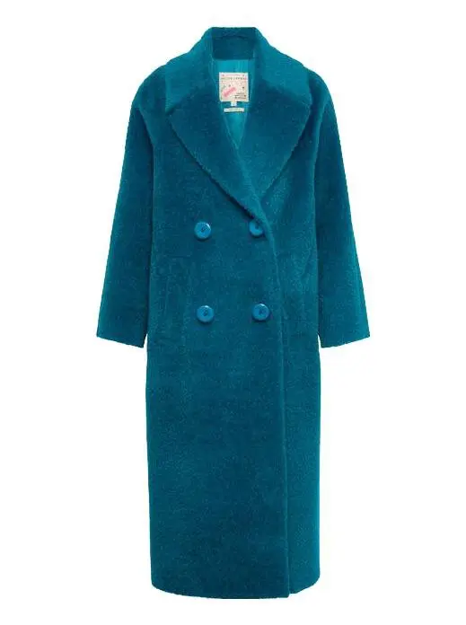 MAISON COMMON Long Alpaca Coat - Emerald