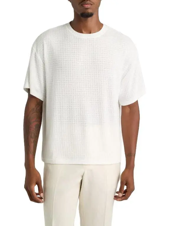 RIZORT Jenaro Waffle Knit T-shirt - Bone