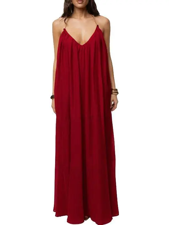 JLUXLABEL Hana Backless Maxi Dress - Red