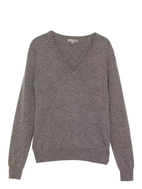 N.peal Phoebe V-neck Top - Grey