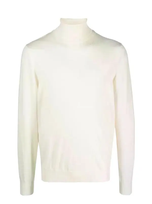 BARBA NAPOLI Roll-neck Knitted Sweater - Neutrals