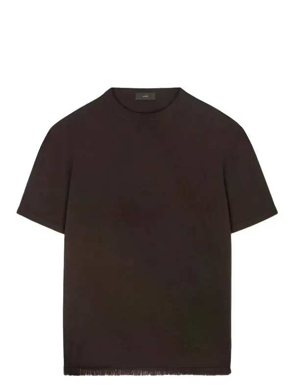 Alanui Fringed Knit T-shirt - Brown