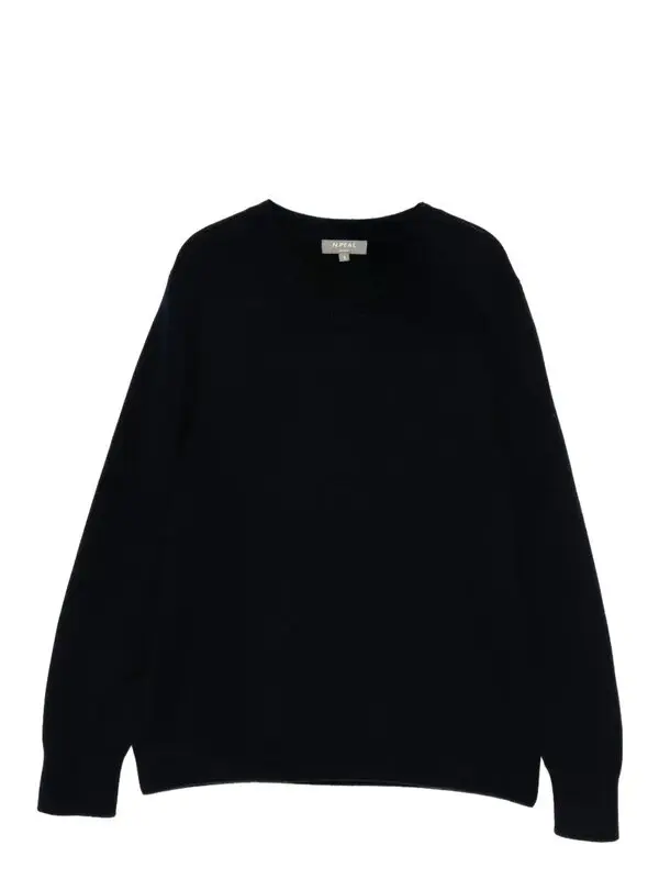 N.peal Crew Neck Cashmere Top - Black