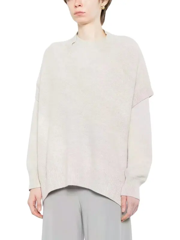 N.peal Honeycomb Knit Sleeveless Top - Neutrals