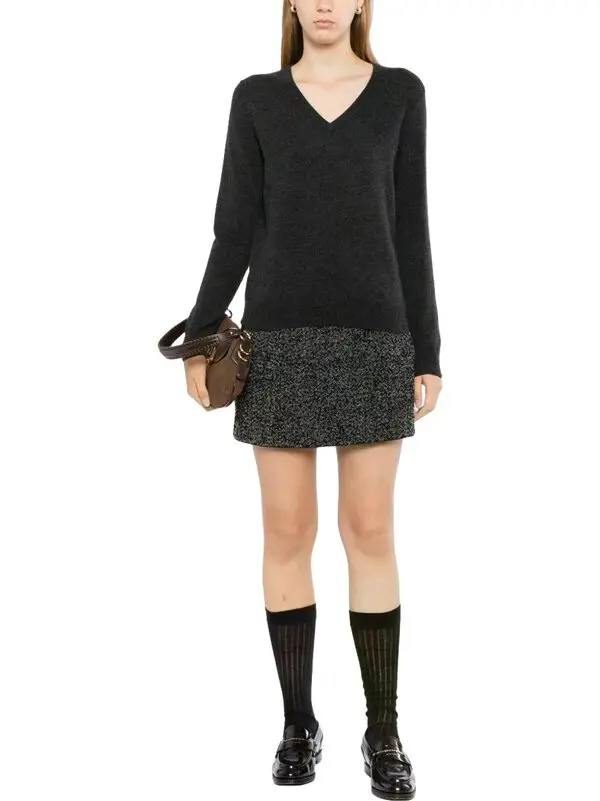 N.peal Phoebe V-neck Cashmere Sweater - Grey