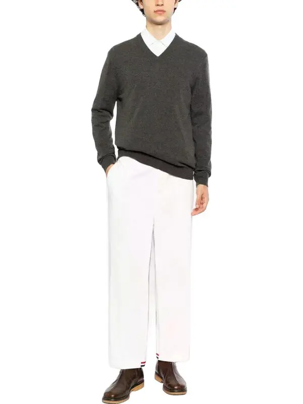 N.peal Burlington V-neck Sweater - Grey