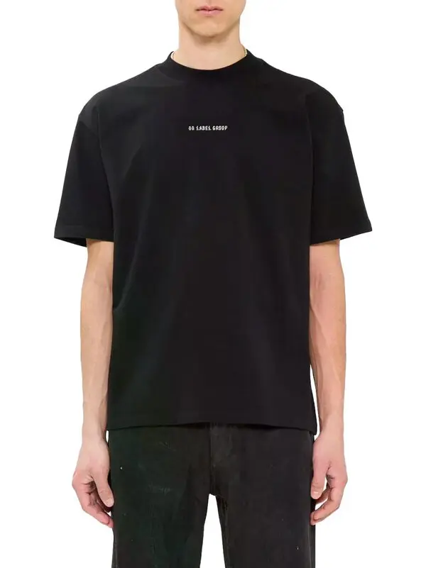 44 LABEL GROUP Cotton Graffiti Print T-shirt - Black