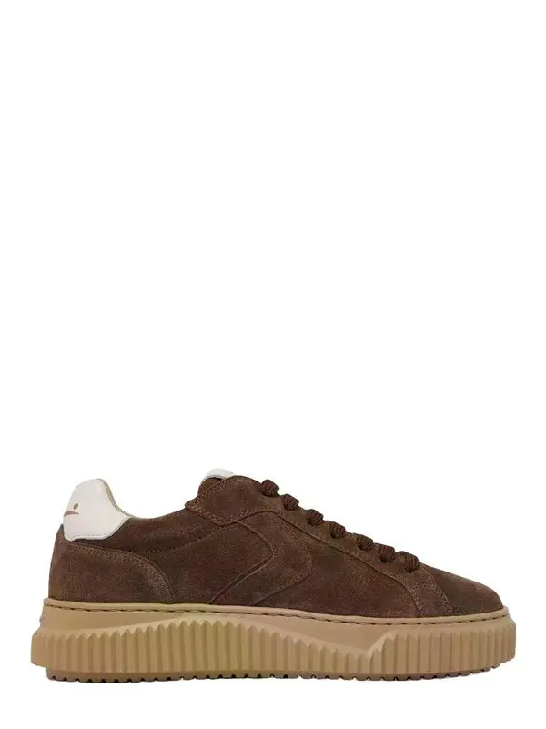 VOILE BLANCHE Suede Platform Sneakers - Brown