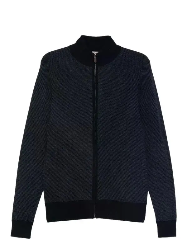 N.peal Knightsbridge Zip-up Cardigan - Blue