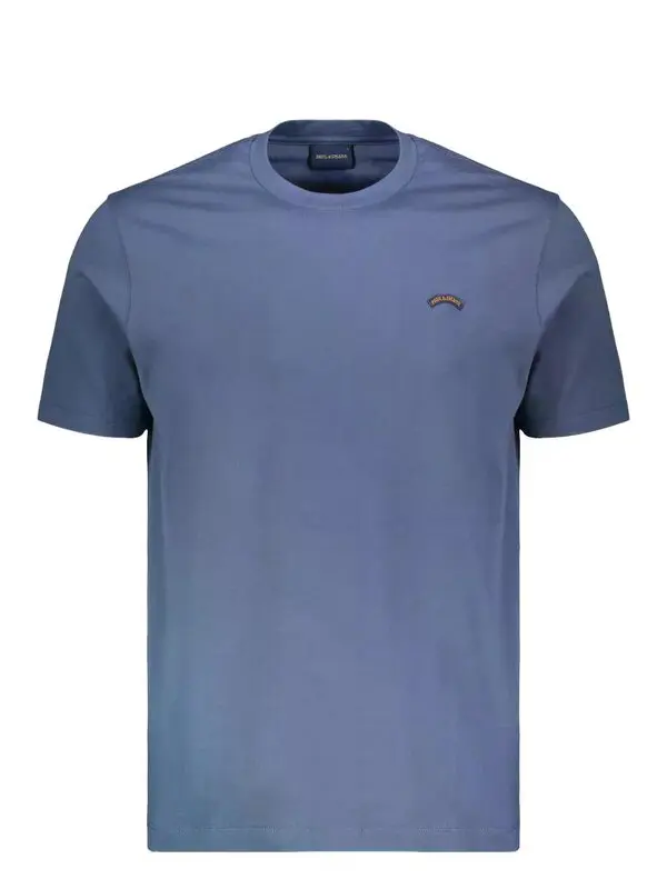 Paul & Shark Logo-patch Crew-neck T-shirt - Blue