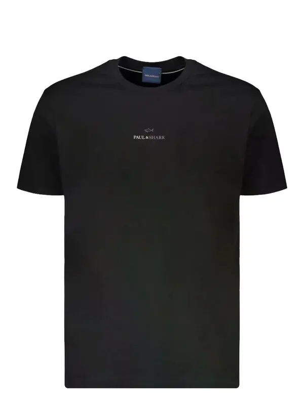 Paul & Shark Logo-print Crew-neck T-shirt - Black