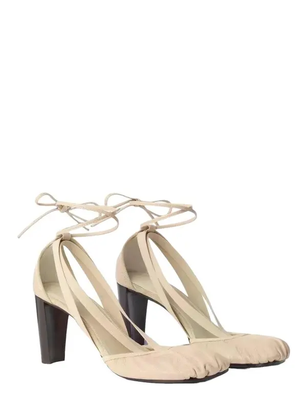 LEMAIRE 80mm Ballerina Heels In Goat Leather - Neutrals