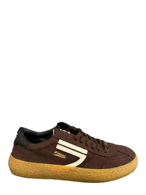 PURAAI Logo-print Low-top Sneakers - Brown