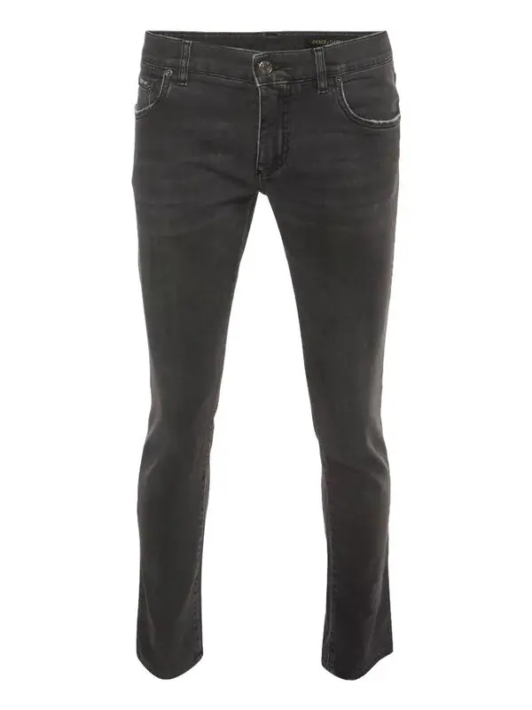 Dolce & Gabbana Distressed Skinny Jeans - Grey