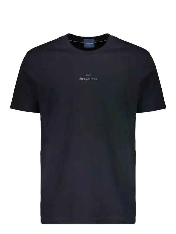 Paul & Shark Logo-print Crew-neck T-shirt - Blue