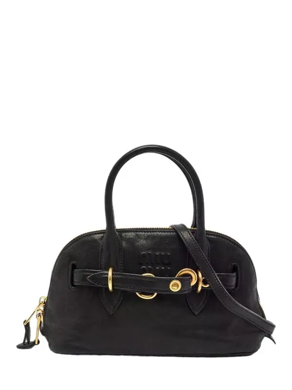 Miu Miu Leather Satchel Bag - Black
