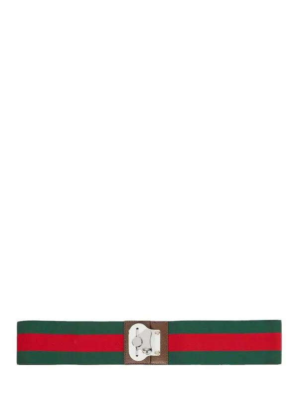 Gucci Web Stripe Luggage Strap - Multicoloured