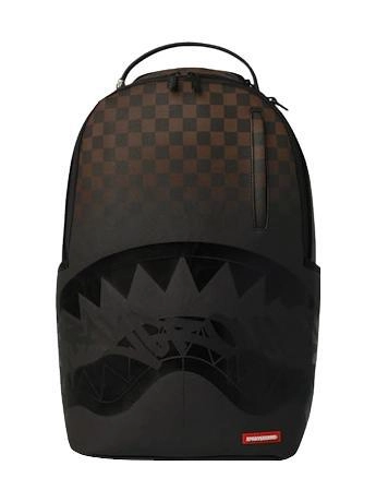 SPRAYGROUND Checkered Shark Face Backpack - Multicolor