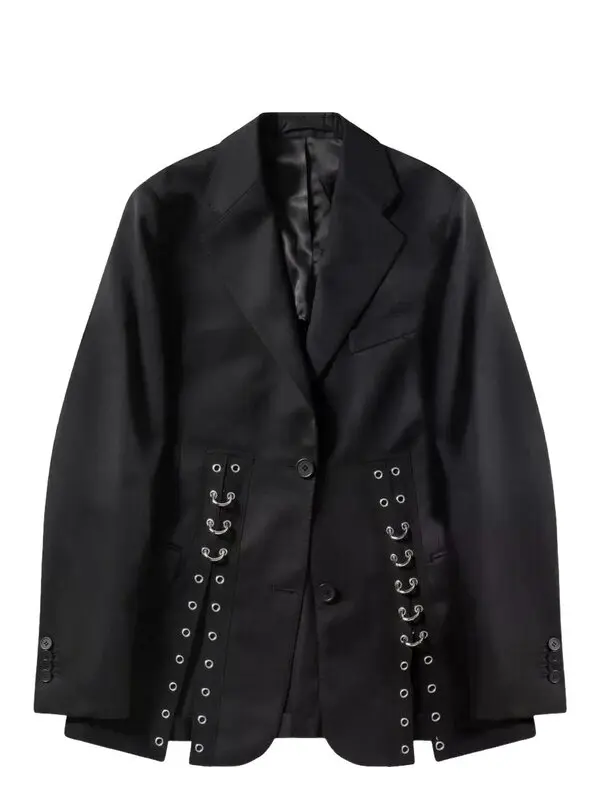 Simone Rocha Grommet Eyelet-embellished Cut-out Jacket - Black