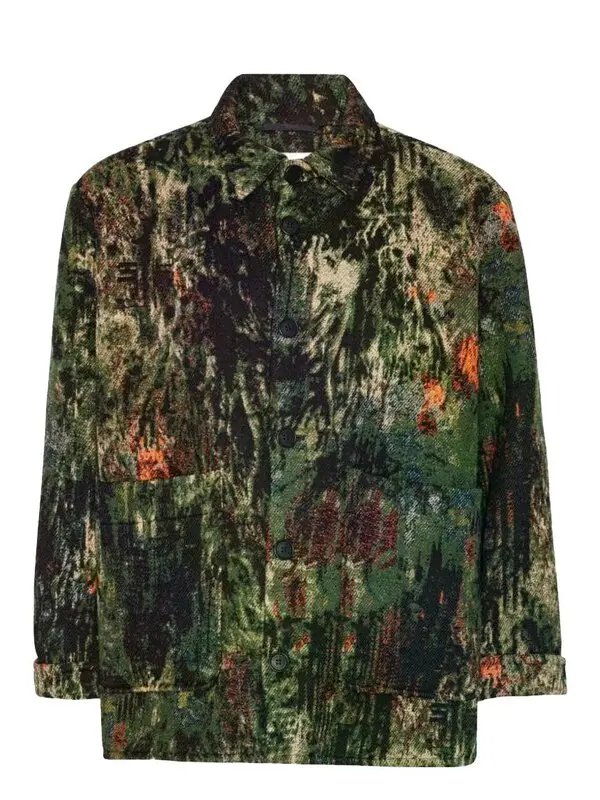 Henrik Vibskov Wheel Jacquard Jacket - Green