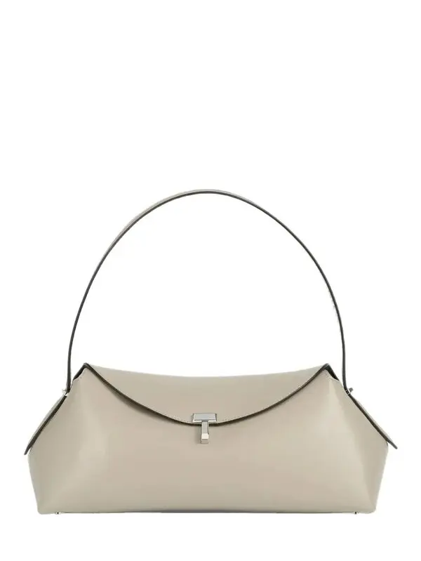 TOTEME T-lock Leather Shoulder Bag - Gray