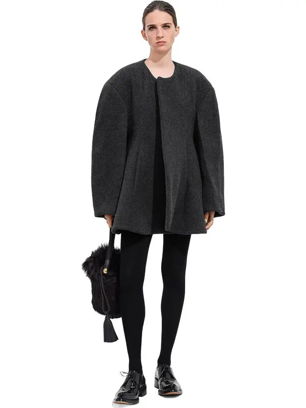 Bottega Veneta Wool Rib Leggings - Double Black