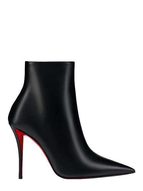 CHRISTIAN LOUBOUTIN Miss Z Booty 100 Leather Boots - Black