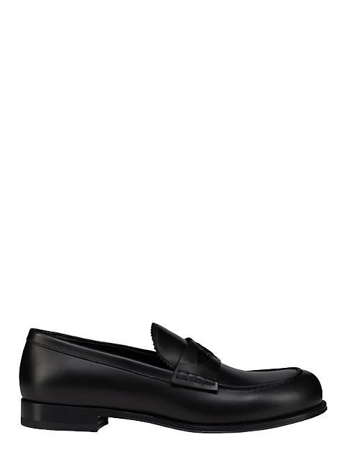 CHRISTIAN LOUBOUTIN Circ Leather Loafers - Black