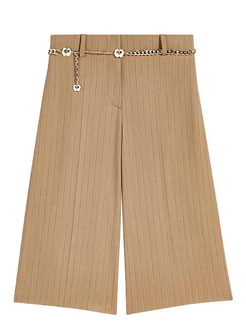 Maje Tailored High-rise Bermuda Shorts - Beige