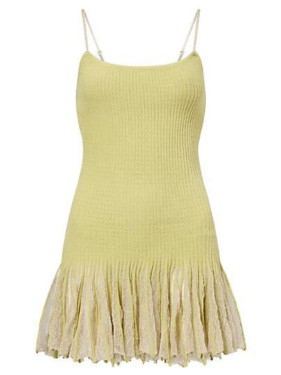 JADED LONDON Knitted Mini Dress - Green