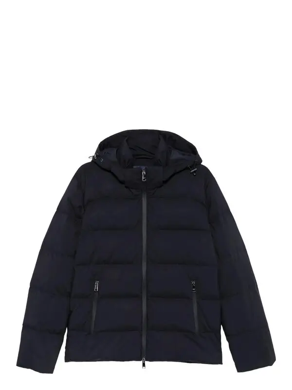 Paul & Shark Down Jacket With Hood - Blue