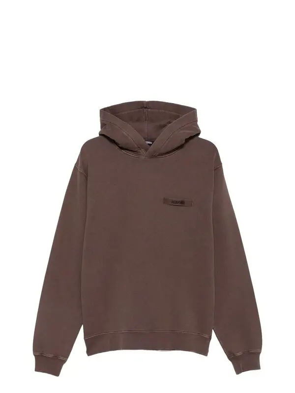Jacquemus Hooded Sweatshirt Gros Grain - Brown