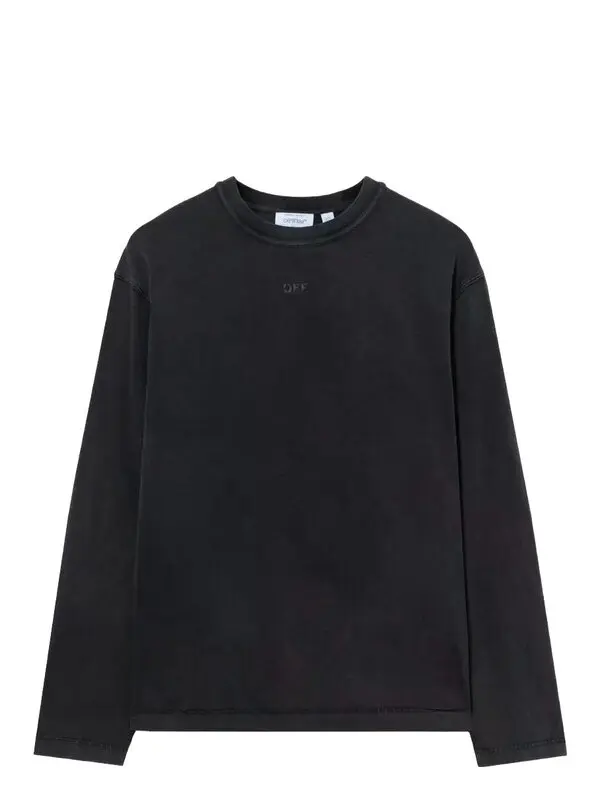 Off-White Long-sleeve Off Logo T-shirt - Black