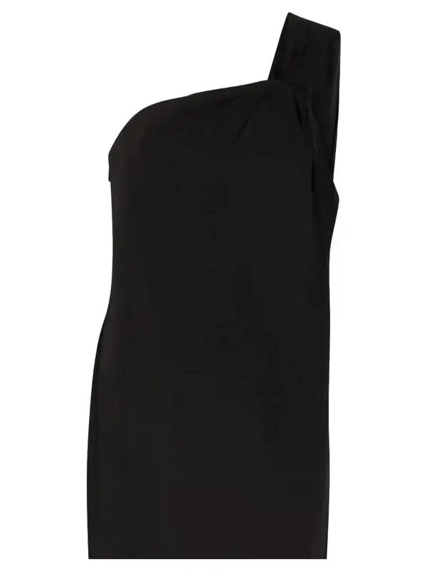 Ronny Kobo Xanden One-shoulder Midi Dress - Black