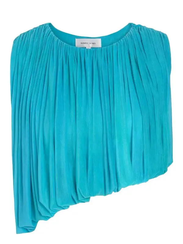 Ronny Kobo Chelly Asymmetric Blouse - Blue