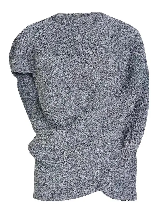 Issey Miyake Found Stone Asymmetric Top - Grey