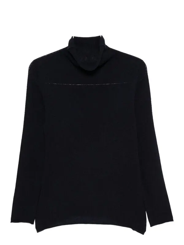 BEYOU Cashmere Turtleneck Sweater - Blue