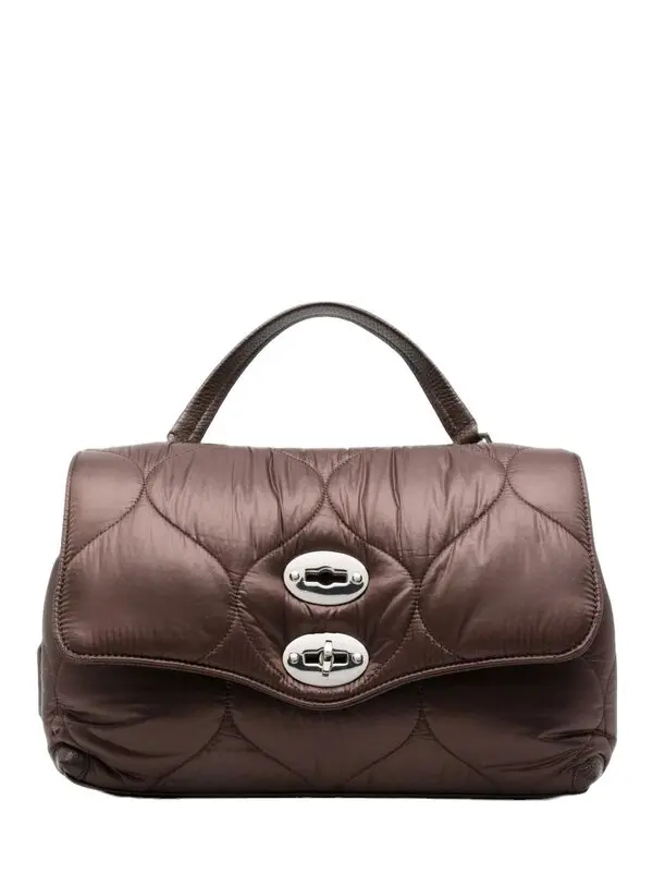 ZANELLATO Postina Lunaria Small Quilted Leather Handbag - Brown